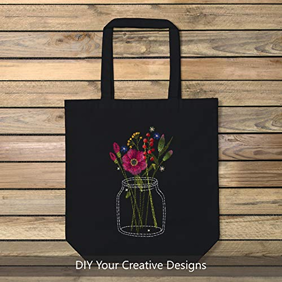 TOPDesign 2 | 6 | 12 Pack Super Strong Large 17.5"x16.5"x5" 10oz Cotton Canvas Tote Bag, Reusable Grocery Shopping Bags, Blank Black Bags for Crafts, DIY Your Creative Designs (Pack of 2)