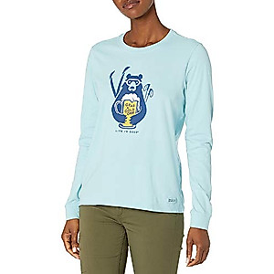 Life is good Womens Crusher, Beach Blue, X-Large