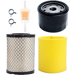 E100 E140 Air Filter Oil Filter Tune Up Kit for John Deer D140 D105 D110 D130 D100 D125 E130 E150 46’’ 48’’ Mower w/ 17.5hp 19.5hp 20hp 21hp Engine