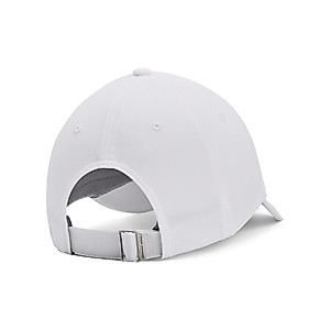 Under Armour Womens Blitzing Cap Adjustable, (100) White / / Halo Gray, One Size Fits Most