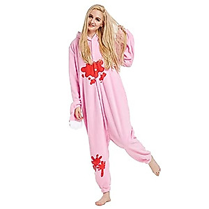 JUNG KOOK Women Men Cartoon Pajamas Polar Fleece Couples Housecoat Costume Sleepsuit