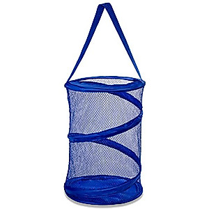 Dorm Shower Caddy – 8” X 12” - Carry Your Sundries Right Into the Shower. Great for College Dorm Life, Gyms, Camping and Travel. Folds Flat for Easy Storage When Not Needed. (Blue)
