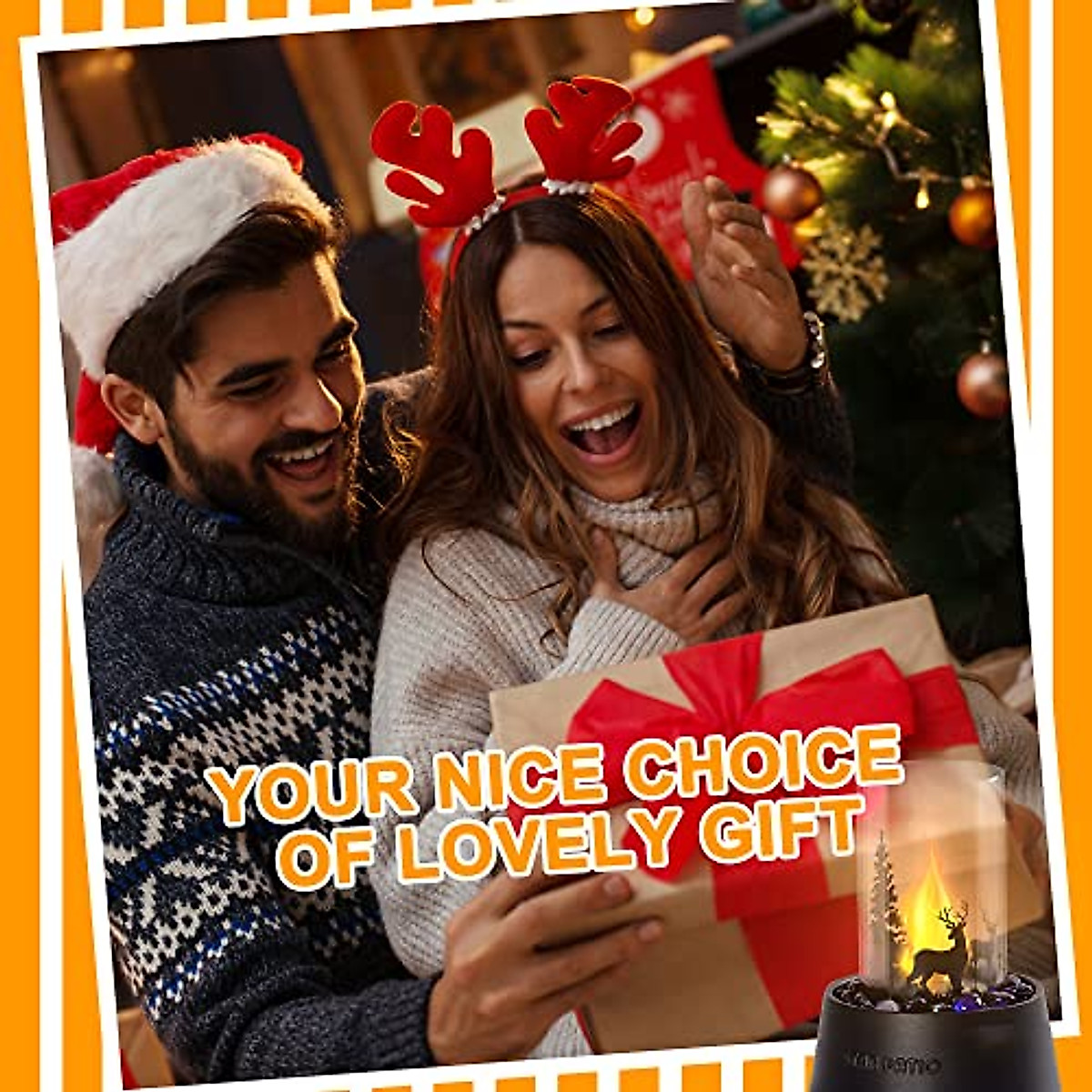 STAR PATIO Tabletop Fire Pit - Fire Bowl with Fire Glass, Ethanol Fire Pit, Unique Design Mini Personal Fireplace for Indoor & Garden - Bio Ethanol Fuel, Decor Birthday Gifts, FB001