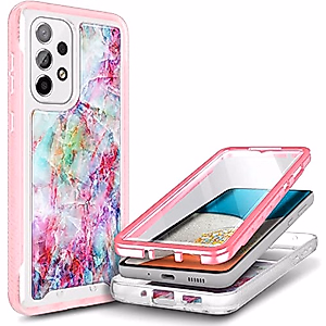 NZND Case for Samsung Galaxy A23 5G / 4G LTE with [Built-in Screen Protector], Full-Body Protective Shockproof Rugged Bumper Cover, Impact Resist Durable Phone Case (Fantasy)