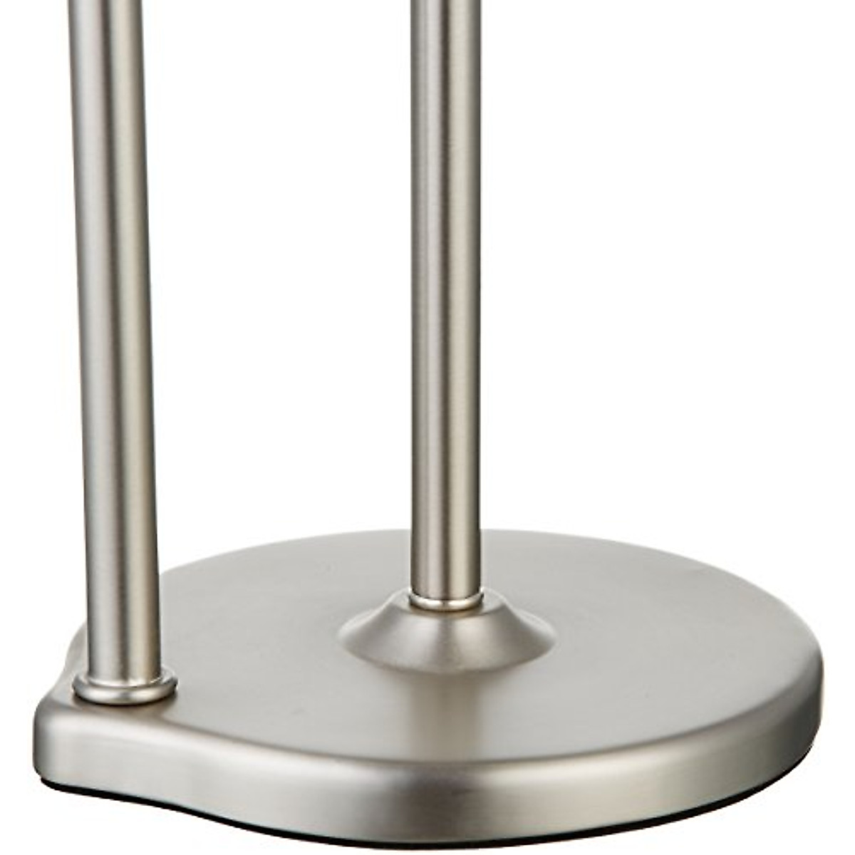 Amazon Basics Free Standing Bathroom Toilet Paper Holder Stand with Reserve, Silver Nickel