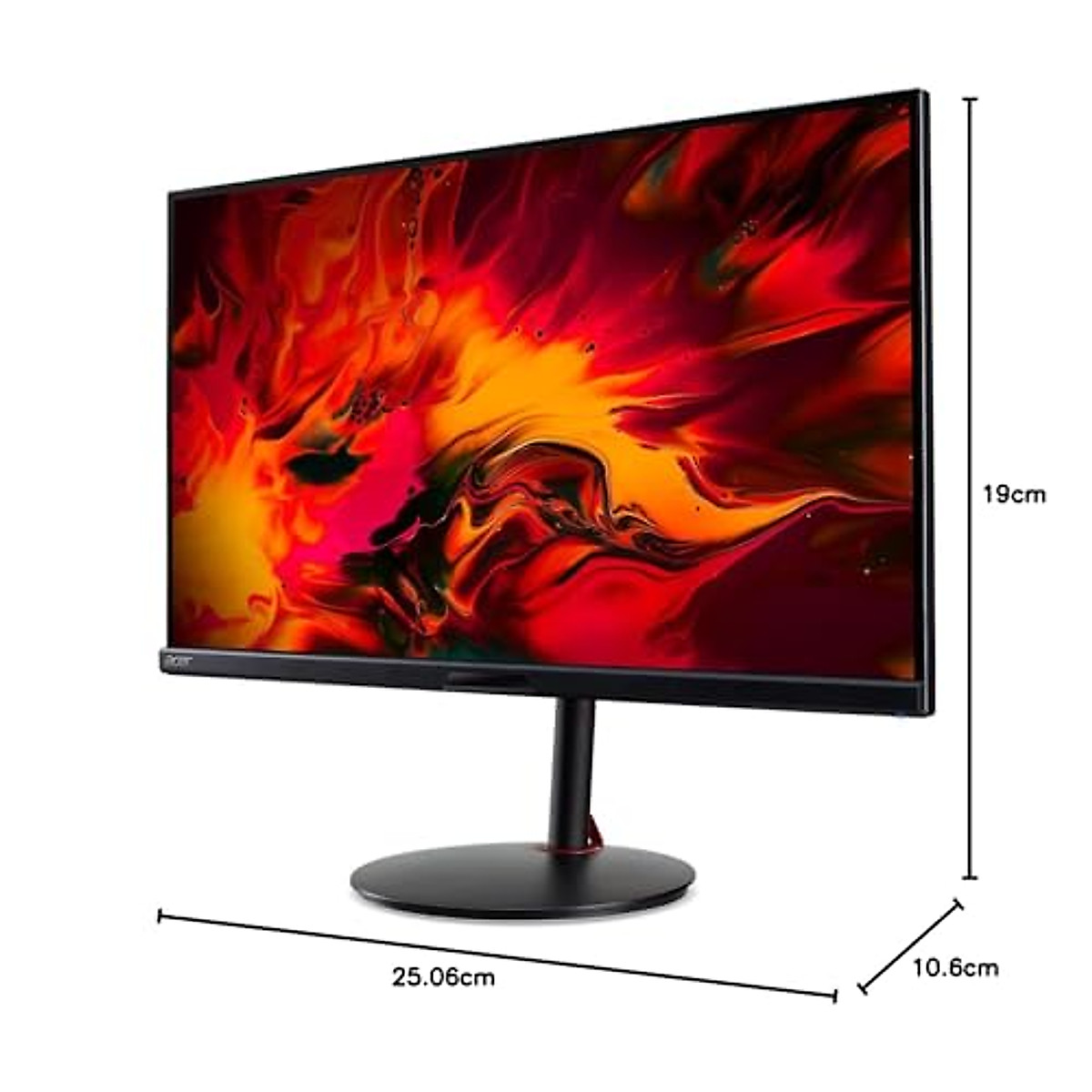 Acer Nitro XV282K KVbmiipruzx 28" UHD (3840 x 2160) Agile-Splendor IPS Gaming Monitor | AMD FreeSync Premium | 144Hz | 1ms | TUV/Eyesafe | 1 Display Port 1.2, 2 HDMI 2.1 & 4 USB Ports,Black