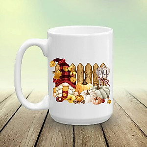 Fall Gnome Pumpkin Sublimation Transfer, Ready to Press, Autumn, Leaves, Pumpkins, Gnome Sublimation Transfer, Harvest, Ready to Use (Mug x4)