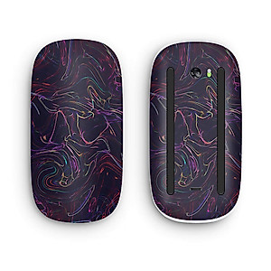 Design Skinz Liquid Abstract Paint Remix V26 Vinyl Decal Compatible with The Apple Magic Mouse 2 (Wireless, Rechargable) with Multi-Touch Surface