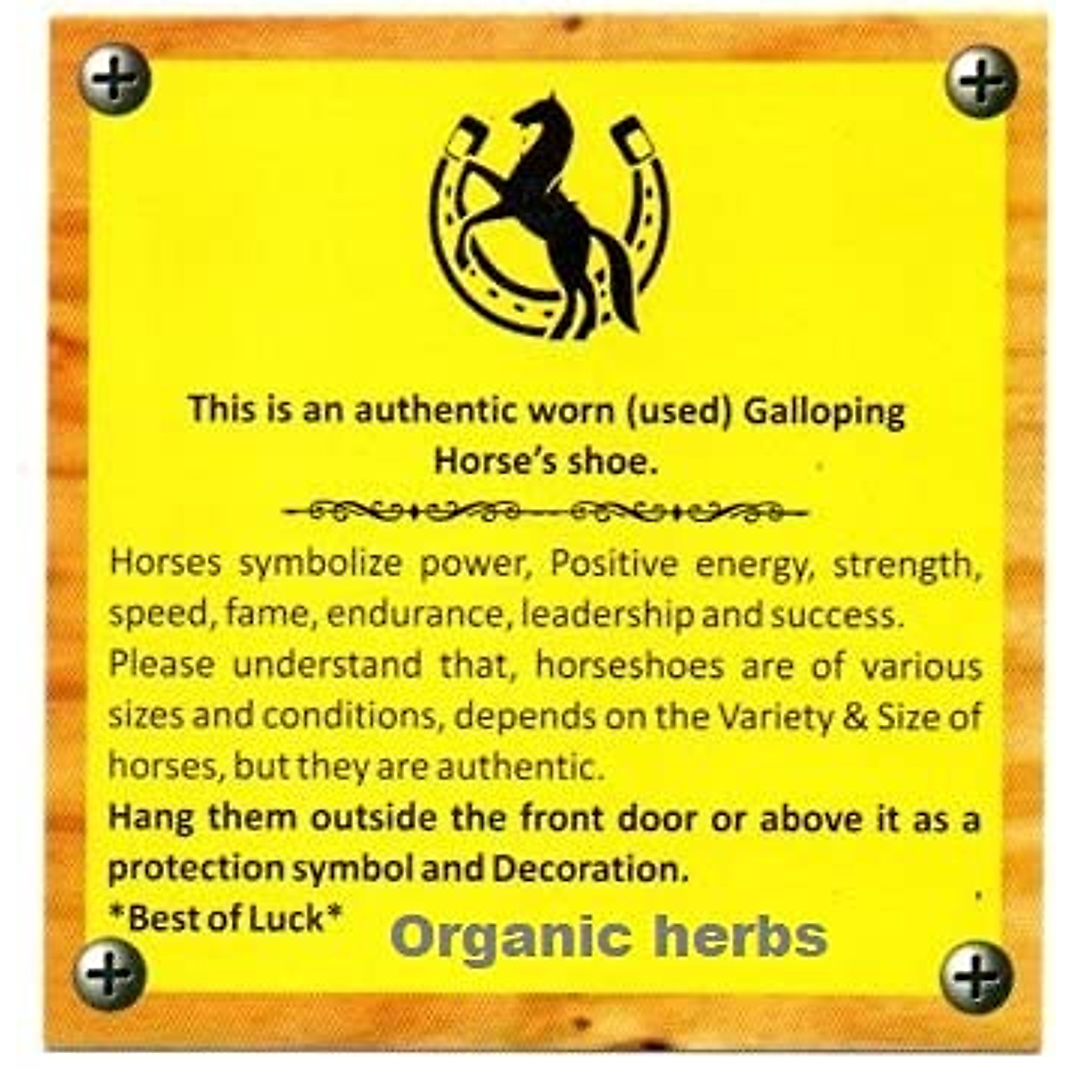 Siddhratan Authentic Used Horseshoe - Good Luck Charm - Rustic - Lucky Gift