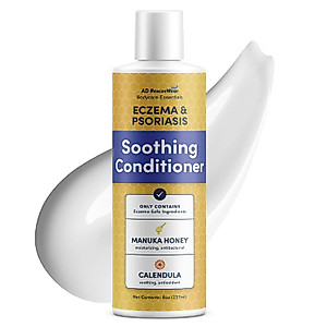 AD RescueWear - Bodycare Essentials Soothing Conditioner - For Eczema and Psoriasis - With Manuka Honey, Shea, and Calendula - Fragrance Free - Made in the USA - 8 OZ