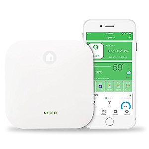 Netro Sprite Smart Sprinkler Controller, WiFi, Weather Aware, Remote Access, Power Adapter NOT Included, Compatible with Alexa (6 Zone)