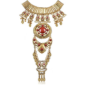 Bluegoog Boho Statement Turquoise Body Chain Necklace for Women, Gold Crossover Bikini Bra Body Jewelry Summer Beach Belly Waist Chain