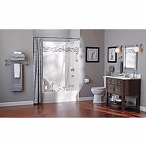 Moen YB2894BN Eva Collection 26-Inch Wide Bathroom Hotel-Style -Towel Shelf, Brushed Nickel