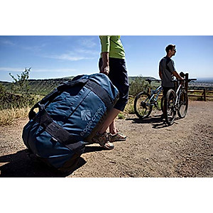 Eagle Creek No Matter What Rolling Duffel Bag XL - Featuring Durable Water-Resistant Fabric, Bar-Tacked Reinforcement, and Heavy Duty Treaded Wheels, Black - X-Large