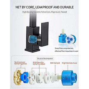 Kitchen Faucets with Pull Down Sprayer, Stainless Steel Touchless Single Handle Kitchen Faucet, Sensor Faucet Mixer Tap,Black (Brushed Nickel)