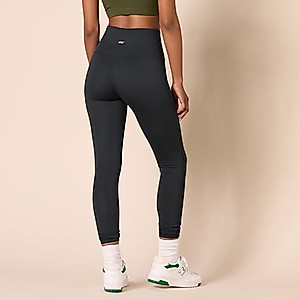 Amazon Essentials Workout Leggings for Women, High-Rise Active Sculpt Athleisure, Available in Plus Size, Black, Large