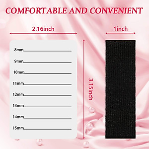 Patelai 4 Pieces Lash Holder Eyelash Extension Hand Pallet Tray Tools with Adjustable Wrist Strap Adjustable Lash Tray Strip Palette One Size Fits Most Eyelash Extension Holder (8-15 mm Pattern)
