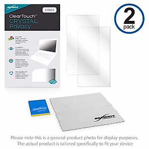 BoxWave Screen Protector Compatible with Ecobee Ecobee3 Lite - ClearTouch Crystal Privacy (2-Pack), Privacy Screen Protector Flexible Film Clear
