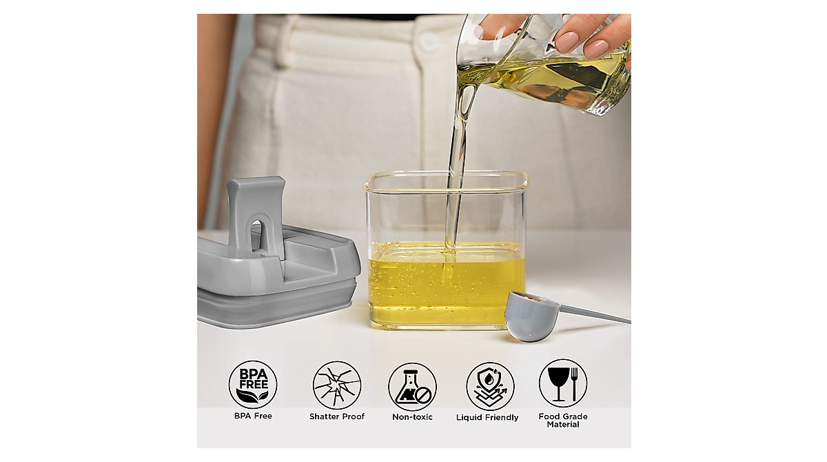 Shazo 9-Pc Airtight Mini Food Containers + Spoons & Labels