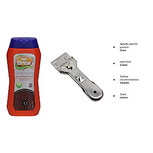 Hob Brite Genuine Oven Cooker Ceramic Cream Cleaner 300ml & Scraper Kit