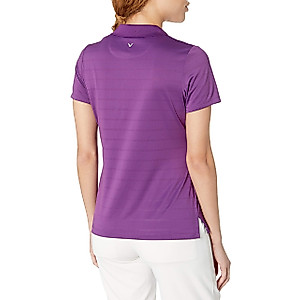 Callaway Womens Short Sleeve Opti-dr Performance Polo (Size Small - 3x Plus) Golf Shirt, Purple Magic, Large US