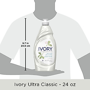 Ivory Dish Soap Original, 709mL/1.5pt/24fl oz, 3 PACK (10 Per master case)