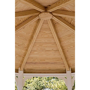 12' Vinyl Octagon Gazebo Kit (with Floor)