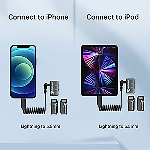 Hollyland Lightning to 3.5mm Adapter, MFi Certified, for Hollyland Lark M1/150 Wireless Lavalier Microphone, Compatible with iPhone 13 12 11 Pro Max