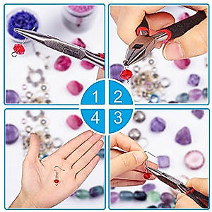 PAXCOO Jewelry Making Supplies Kit - Jewelry Repair Tool with Accessories Jewelry Pliers Jewelry Findings and Beading Wires for Adults and Beginners