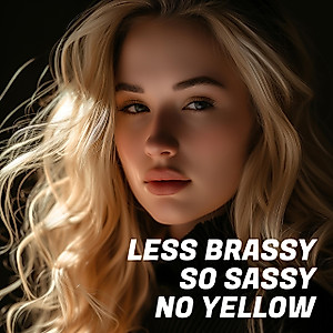 NOW BEAUTY Nourishing No Yellow Violet Shampoo - Purple Shampoo for Blonde Color-Treated Hair - Removes Brassiness - Hydrate - Vegan - Color safe - Paraben & Sulfate free - For Men & Women - 32 Oz