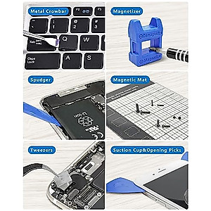 Precision Screwdriver Set, Computer Tool Kit, 146 PCS Laptop Screwdriver Kit with 123 Bits, Magnetic Mat, Suit for PC, iPhone, MacBook, Tablet, PS4, Xbox, Switch, Game Console and other Electronics