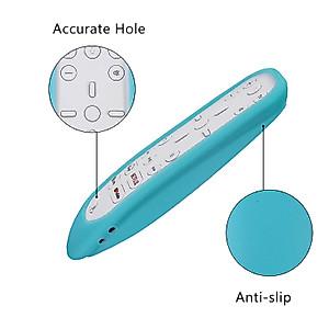 CHUNGHOP Protective Silicone Remote Case for PlayStation 5 Media Remote Control, PS5 Media Remote Cover, Shockproof Washable Cover with Loop-Glow in Dark Blue