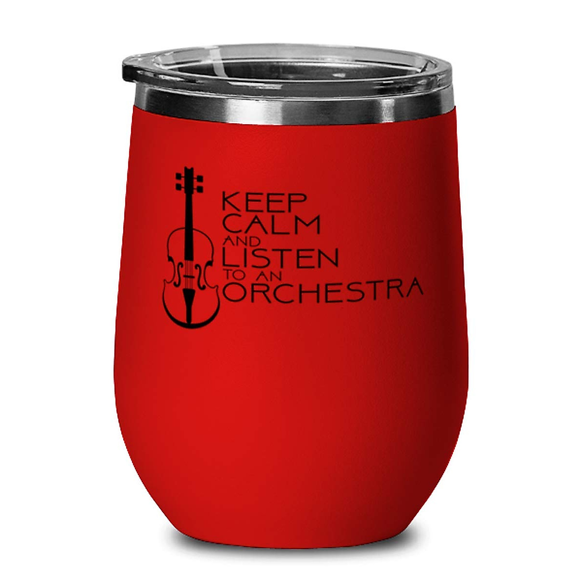 Orchestra Wine Glass, Wine Tumbler Red, Orchestra Stainless Steel Insulated Lid Wine Glass Mug Cup Present Idea