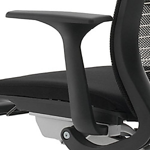 Steelcase Think Chair, Licorice 3D Knit Back with Licorice Fabric Seat