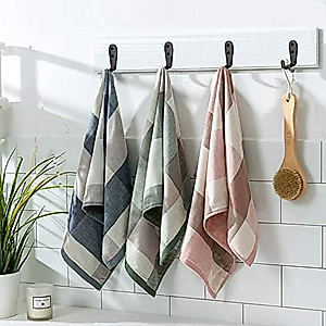 NBGRLVS 8 Pcs Black Coat Hooks for Wall, Heavy Duty Hooks for Hanging Coats No Rust Hooks Wall Mounted with Screws and Anchor for Key, Towel, Bags, Cup, Hat Indoor and Outdoor (L Shape)