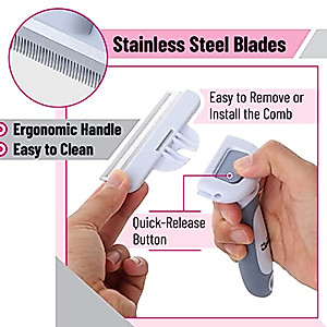 Mr. Pen- Pet Grooming Brush, Dog Brush for Shedding, Dog Shedding Brush, Dog Deshedding Brush, Deshedding Tool, Dog Deshedding Tool, Dog Undercoat Brush for Dogs, Dog Hair Brush Shedding