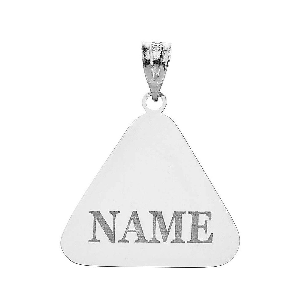 Fine 925 Sterling Silver Personalized Name Eight Ball Billiard Pool Cue Sports Pendant