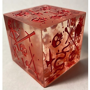 2 Massive Gelatinous Cubes Dice Pair / Mini by Severed Books