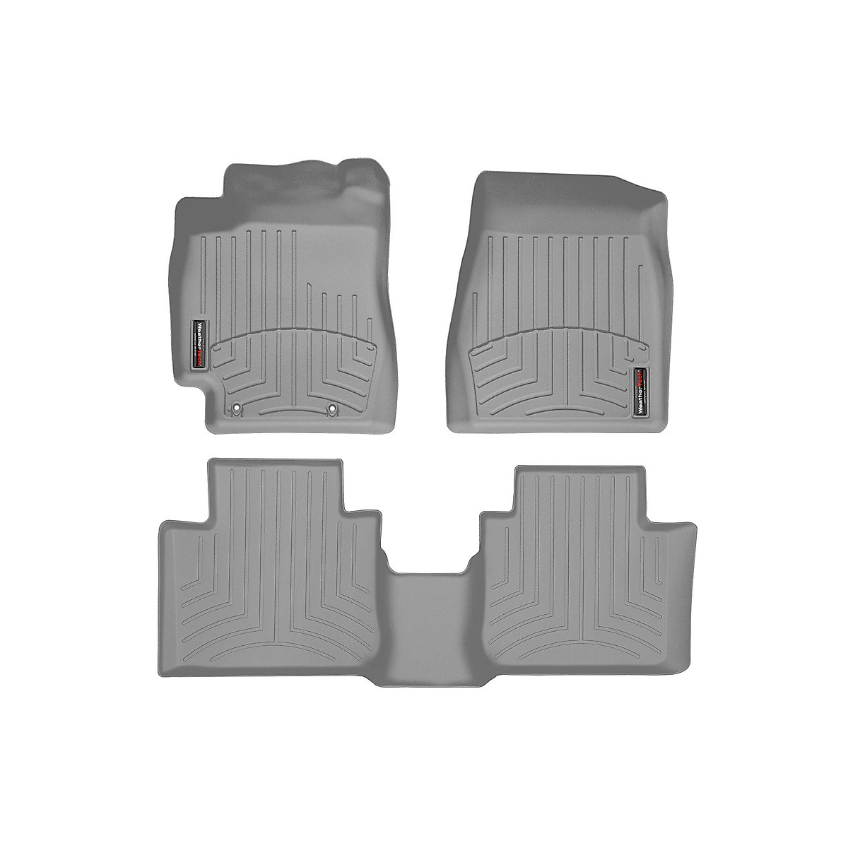 WeatherTech Custom Fit FloorLiners for Toyota Camry - 1st & 2nd Row (46051-1-3), Grey