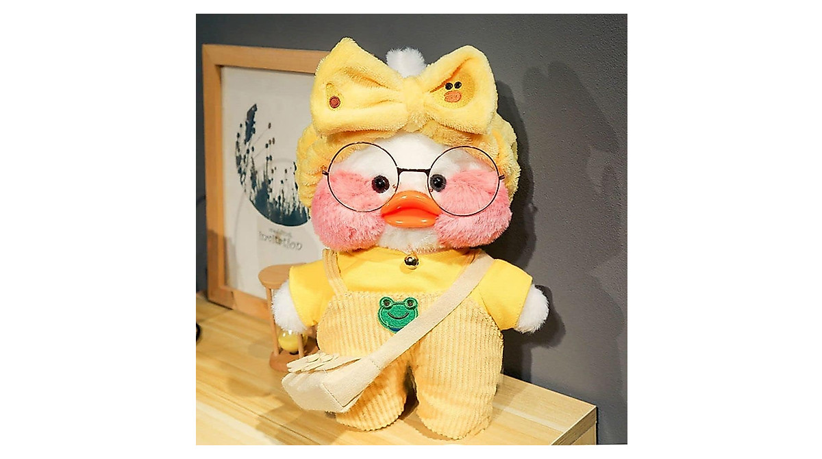 Cute Cartoon Duck Clothes for Plush Toys - Kawaii Overalls