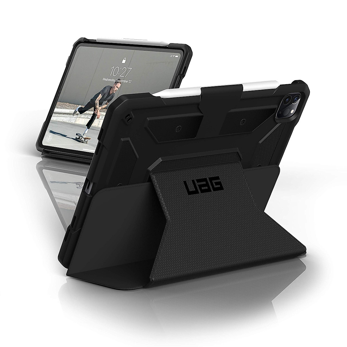 URBAN ARMOR GEAR UAG iPad Pro 11-inch (2nd Gen, 2020) Case Metropolis [Black] Folio Slim Heavy-Duty Tough Multi-Viewing Angles Stand Military Drop Tested Rugged Protective Cover