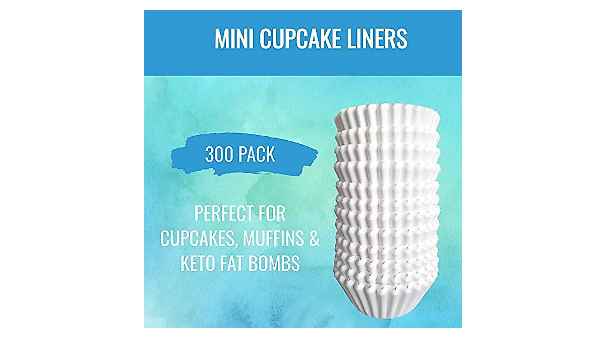 Mini Cupcake Liners Bulk Pack - Perfect Fit for Mini Muffins & Bites