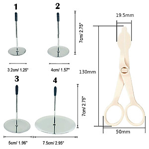 Cake Decorating Tool Kit, 7pcs Stainless Steel Icing Piping Nozzle Tips, 4pcs Cake Flower Nail and 1 Flower Lifters for Cake Fondant Cupcake