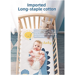 Waterproof Washable Bed Pads- Potty Training - 4-Layer of Pure Cotton - Mattress Protector Crib, Incontinence (35 x 28 in) (Dinosaur)