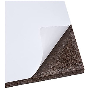 Prime-Line MP76740 Heavy-Duty Non-Slip Furniture Pads, 1/4 inch Thick x 4 inch x 4 inch Squares, Self-Adhesive Backing, Brown Felt w/Black Rubber, Pack of 8