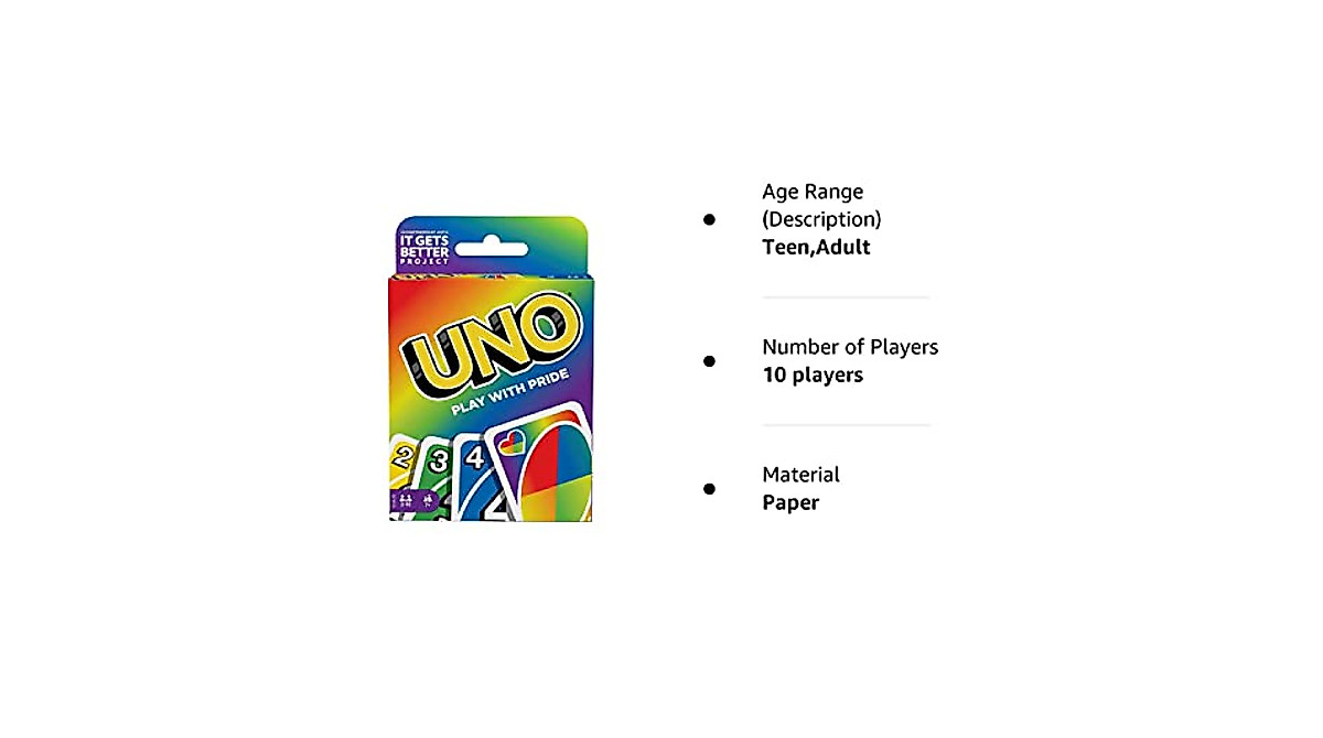 UNO Play with Pride Card Game - Inclusivity & Fun