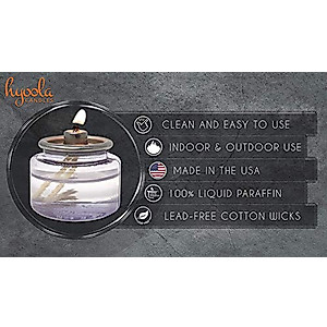 Hyoola Oil Candles - 8 Hour Liquid Candles - Disposable Liquid Paraffin Tea Lights - 12 Pack - for Restaurant Tables and Emergency Candles