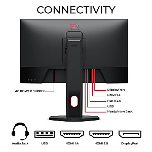 BenQ Zowie XL2411K 24 Inch 144Hz Gaming Monitor 1080P Smaller Base Ergonomic Stand XL DyAc 120Hz Compatible for PS5 and Xbox series X (Renewed)