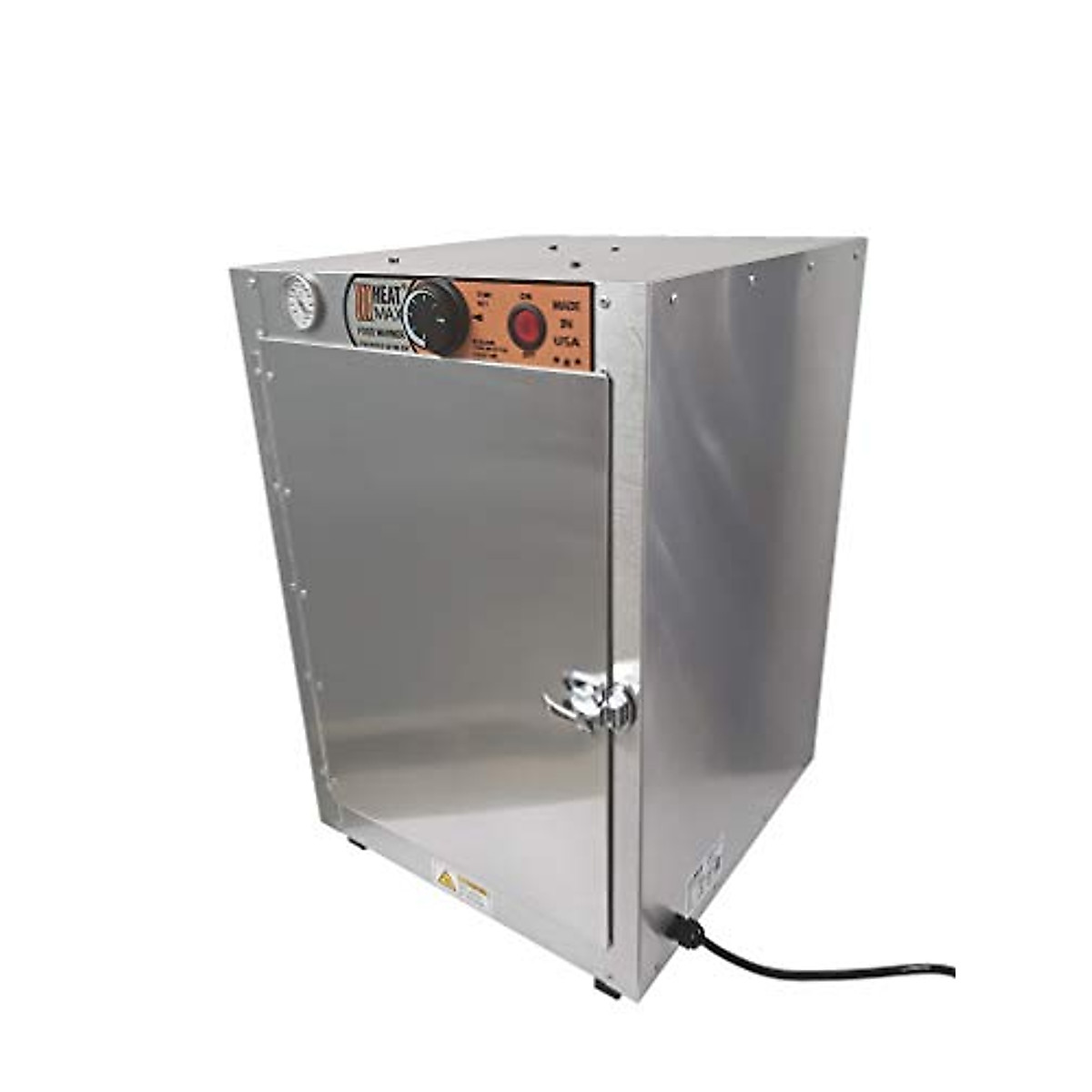 HeatMax 16x16x24 Small Hot Box Food Warmer with an Interior usable shelf space of 13 x 15.5 inch. Countertop Pizza, Patty, Pastry, Empanada, Concession Hot Food Holding Case