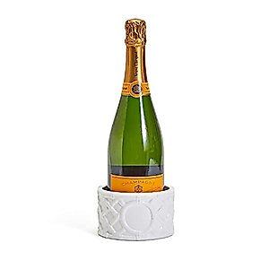 Two's Company Hampton Faux Bamboo Bottle Coaster/Bowl